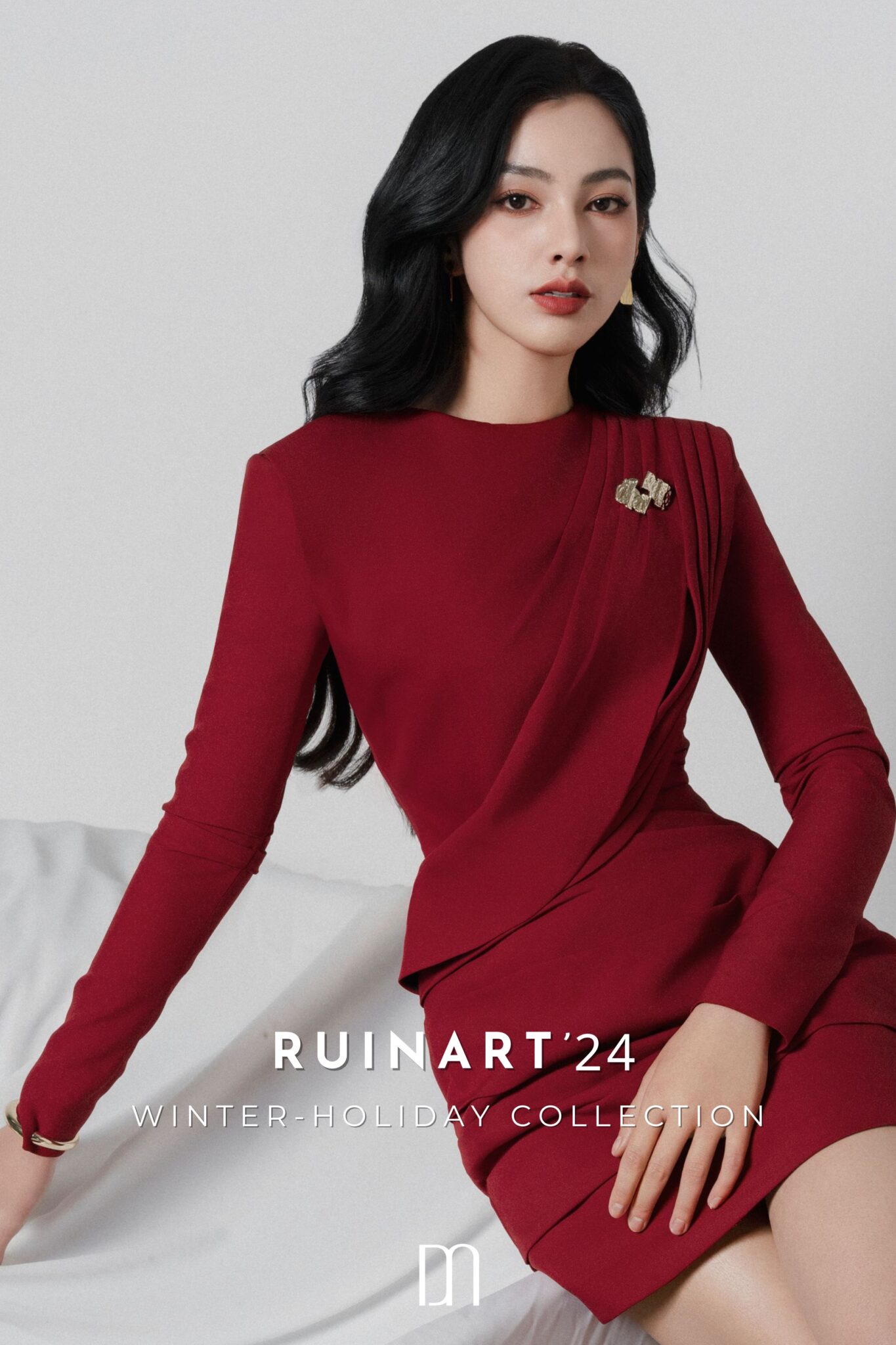 Minsi Wrinkled Fit And Flare Dress | DeNio – Official Site
