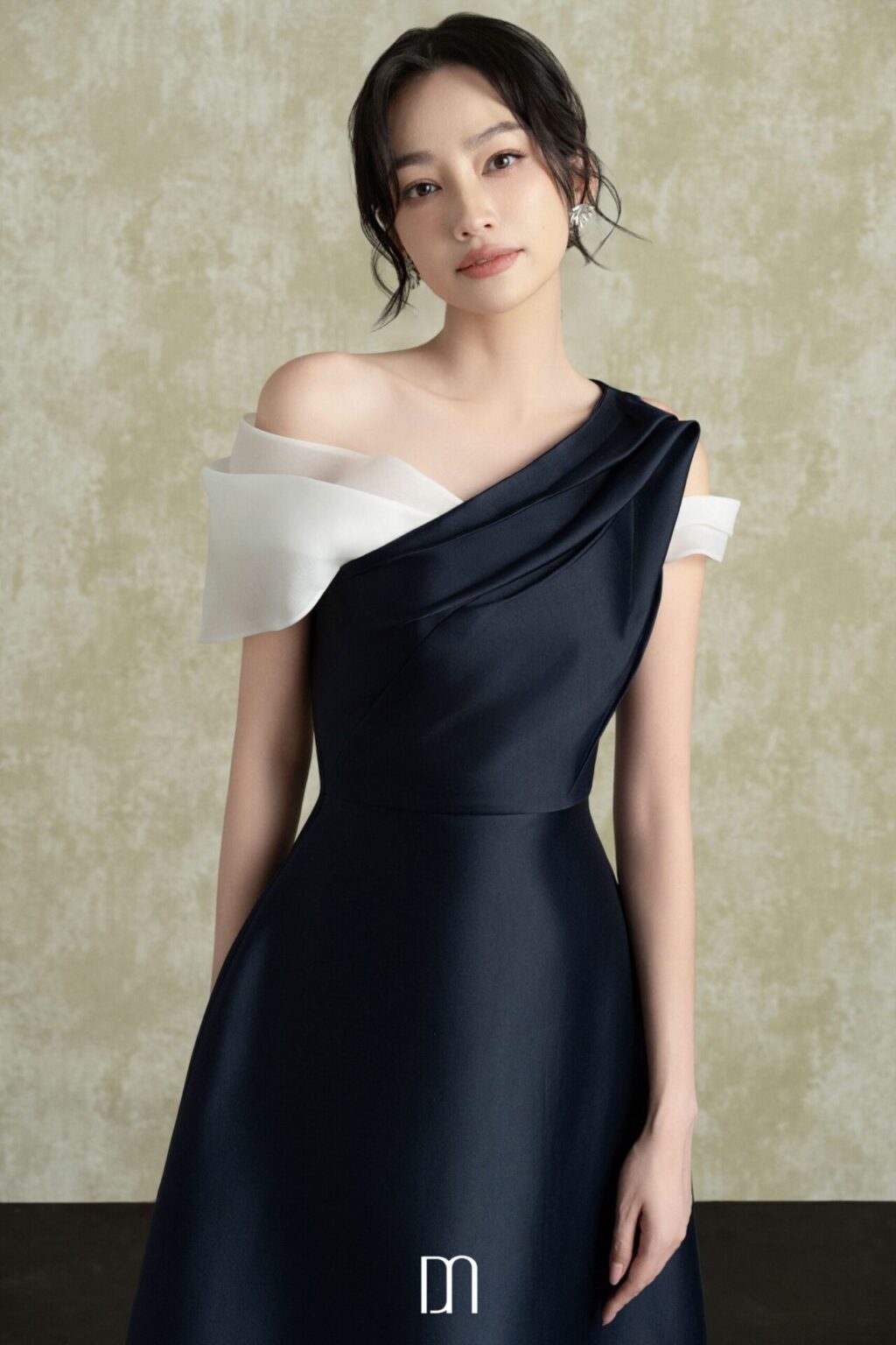 Maven Draping Midi Dress Mix Organza | DeNio – Official Site